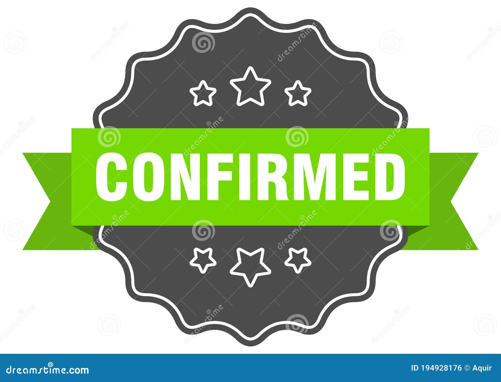Confirmed Label. Confirmed Isolated Seal. Sticker. Sign Stock Vector ...