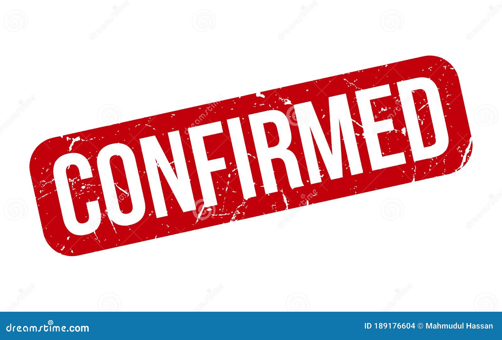 Confirmed Rubber Stamp. Red Confirmed Rubber Grunge Stamp Seal Vector ...