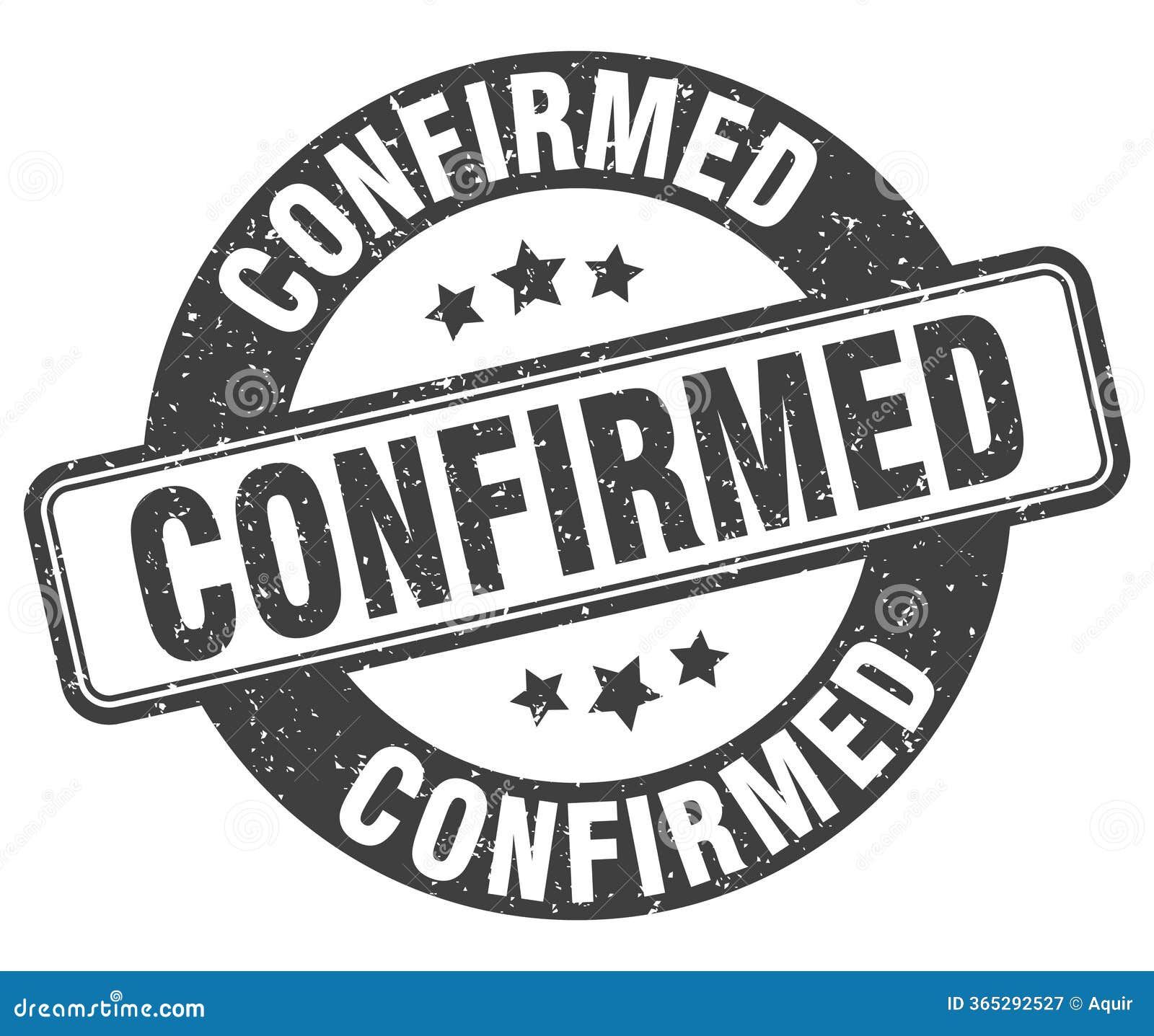 Confirmed Stamp. Confirmed Label On Transparent Background. Round Sign ...