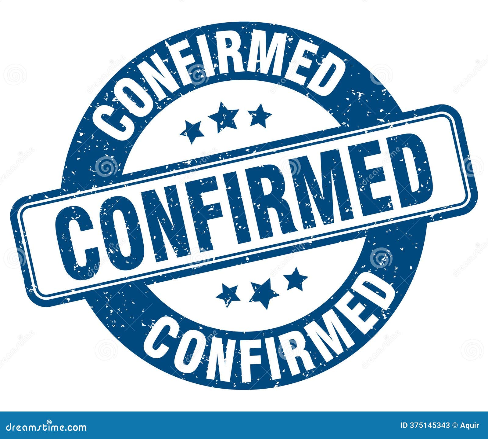 Confirmed Stamp Cartoon Vector | CartoonDealer.com #349492767