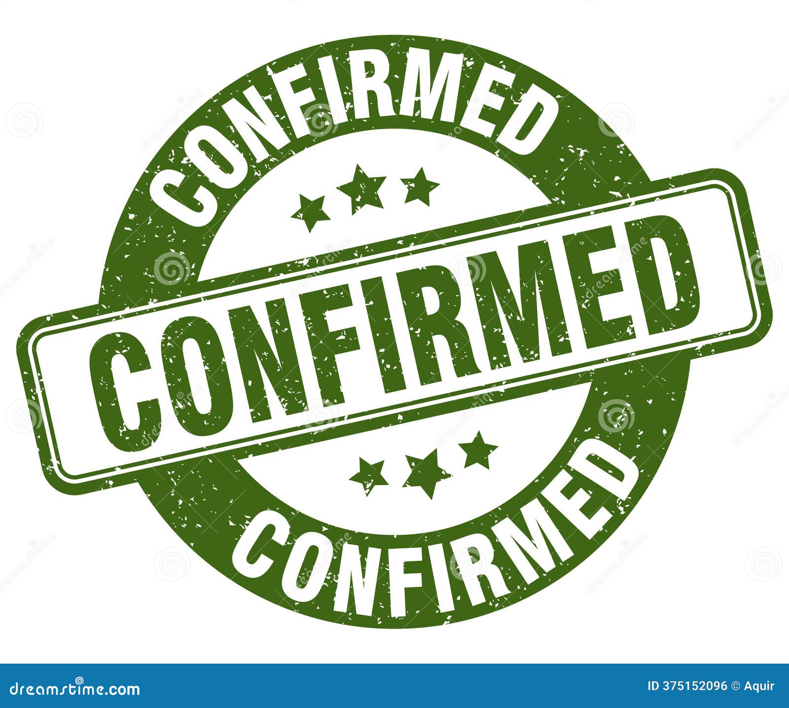 Confirmed Ink Stamp Cartoon Vector | CartoonDealer.com #350446727