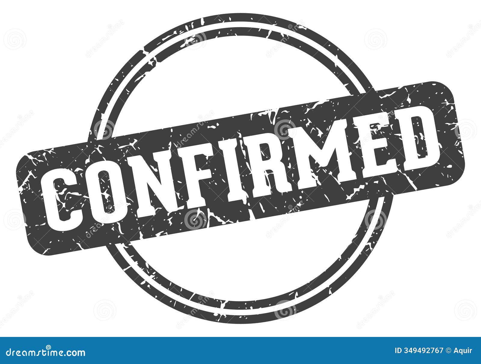 Confirmed Stamp Cartoon Vector | CartoonDealer.com #349492767