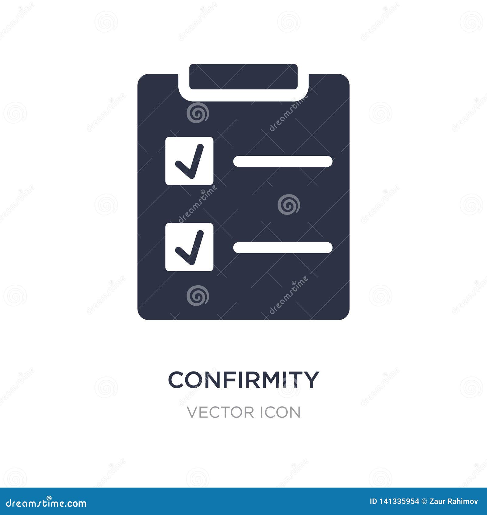 Confirmity Icon On White Background. Simple Element Illustration From ...