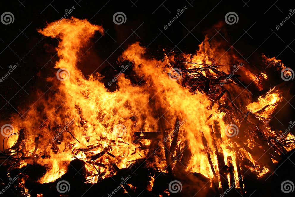 Conflagration stock image. Image of flame, dark, arson - 23969033