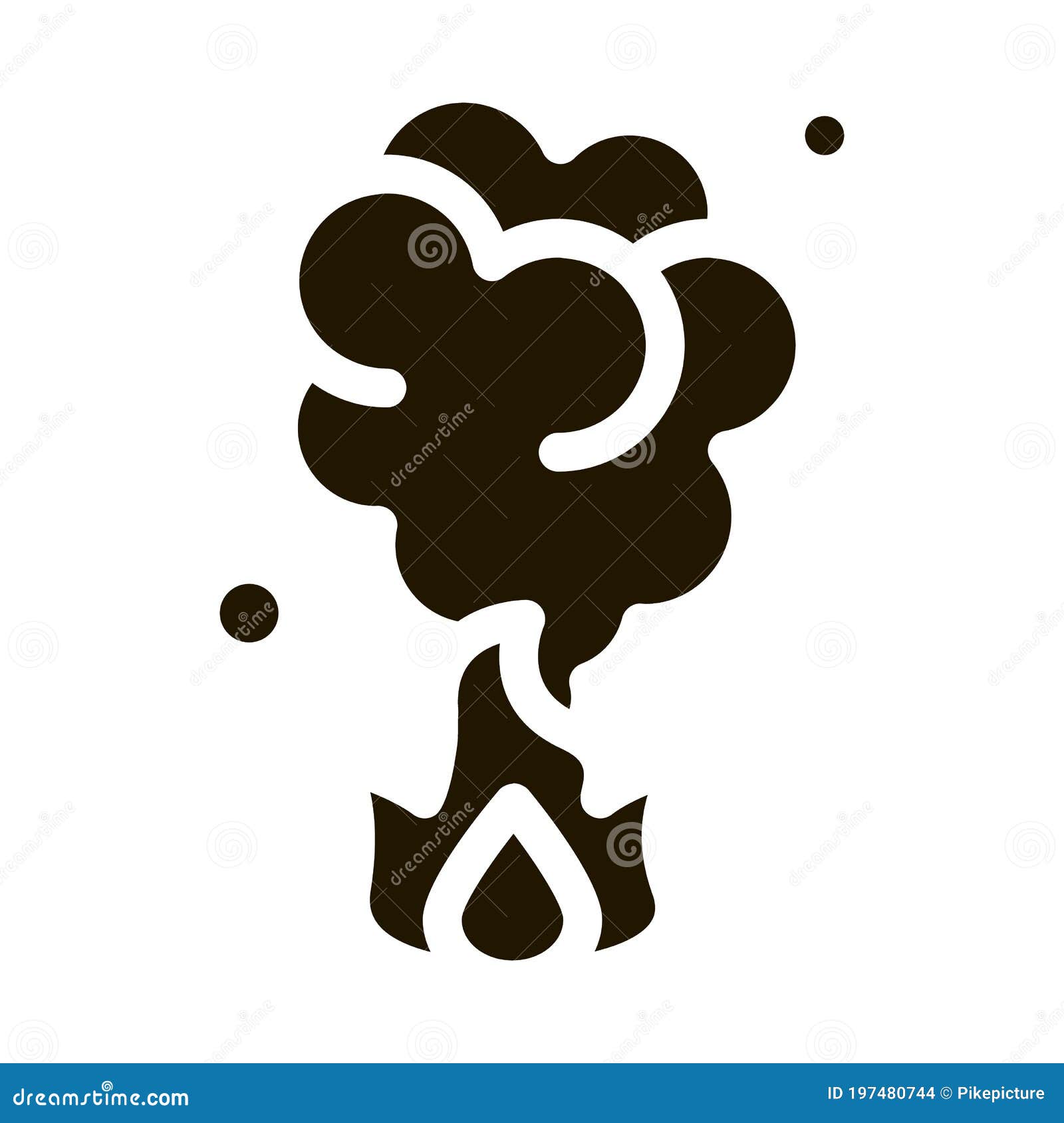 Conflagration Burn Flame Icon Illustration Stock Vector - Illustration ...