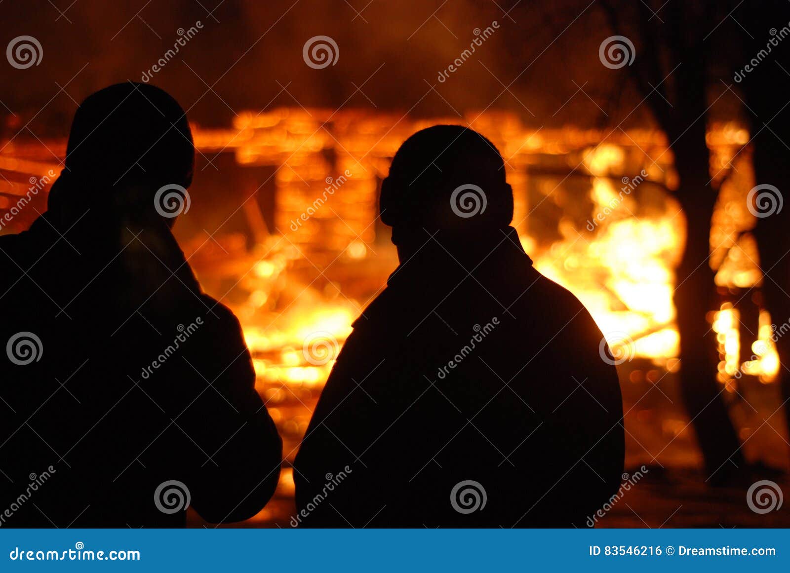 Conflagration / Burning/ Firefighters /fire, People on Fire Stock Photo ...