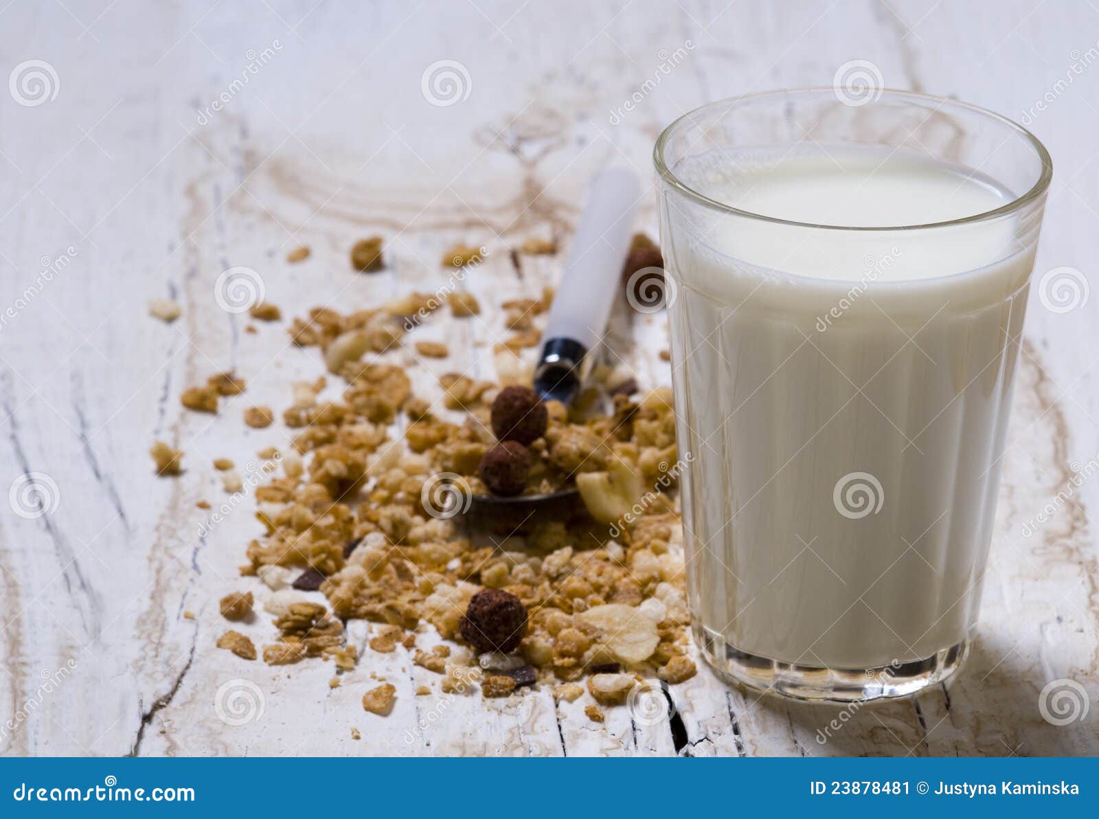 Conflakes with milk stock image. Image of milk, tasty - 23878481