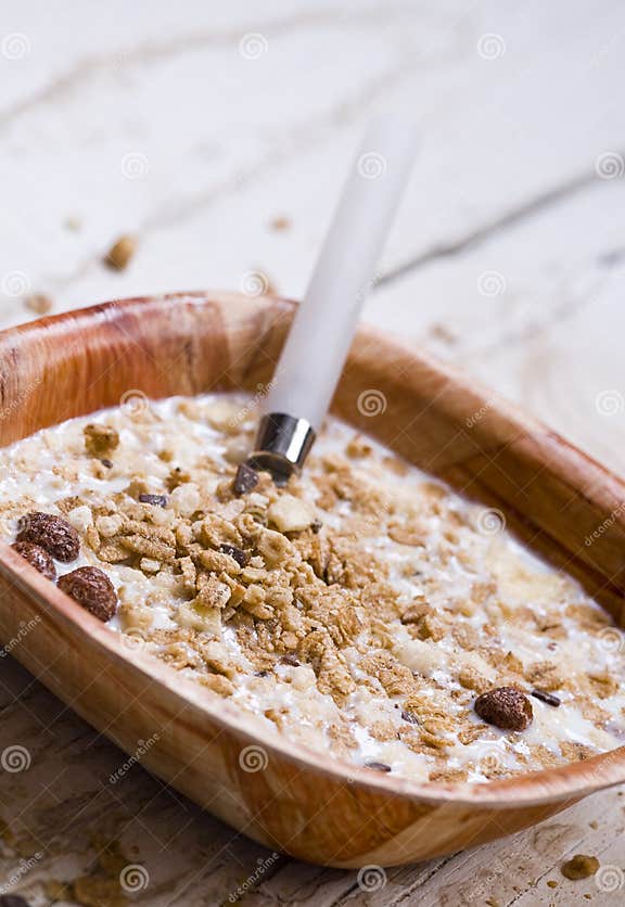Conflakes with milk stock photo. Image of kitchen, hungry - 23878516