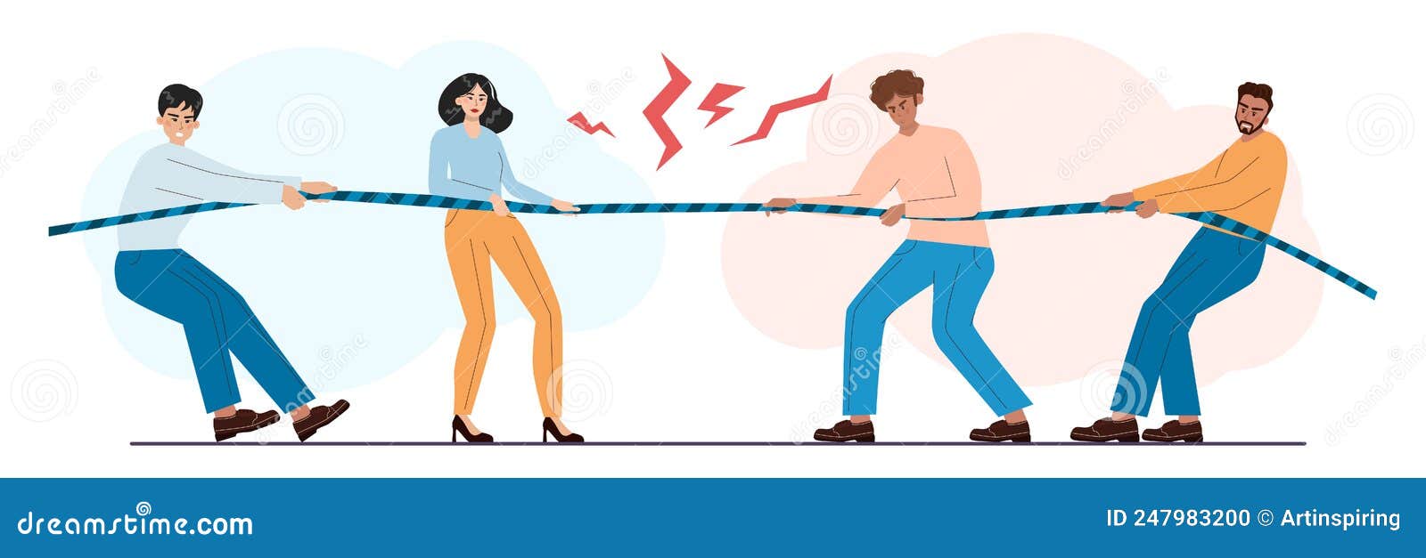 Conflict Concept. Business Controversy or Disagreement Stock Vector ...