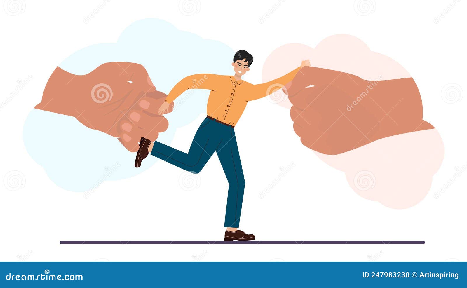 Conflict Concept. Business Controversy or Disagreement Stock Vector ...