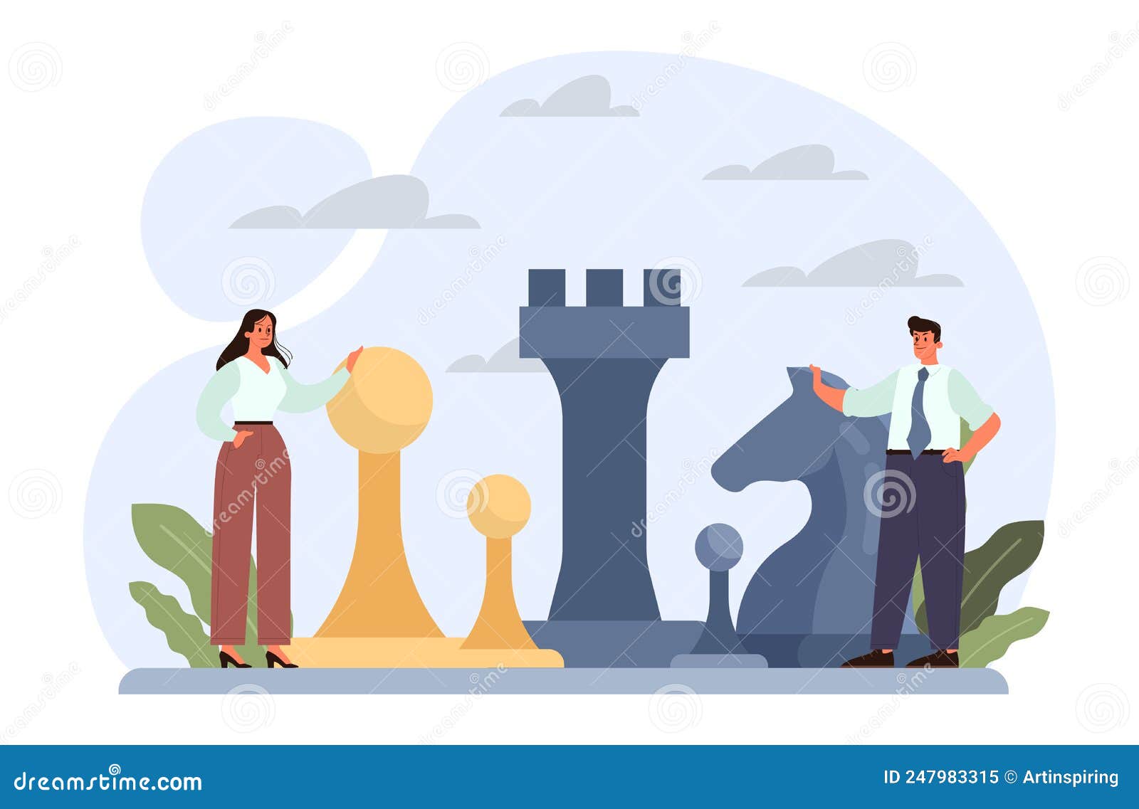 Conflict Concept. Business Controversy or Disagreement Stock Vector ...