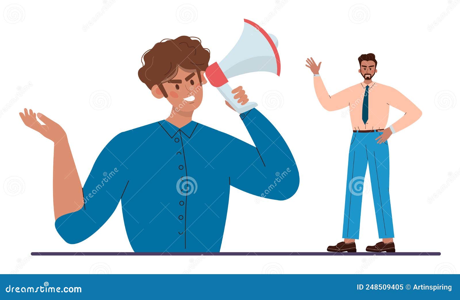 Conflict Concept. Business Controversy or Disagreement Stock Vector ...