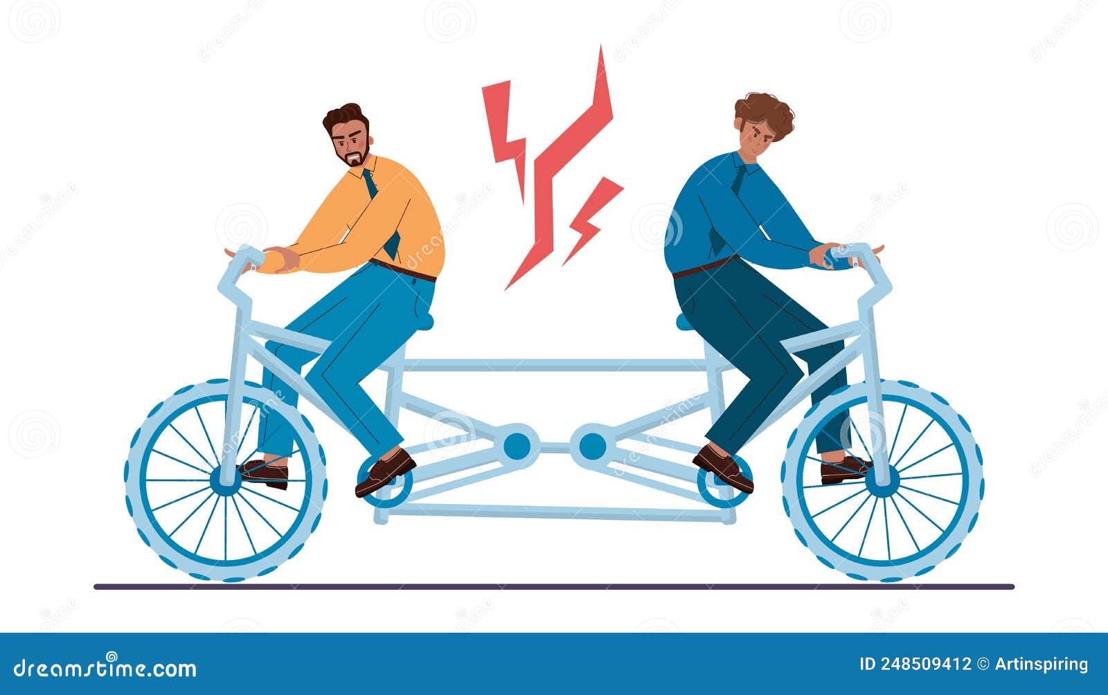 Conflict Concept. Business Controversy or Disagreement Stock Vector ...