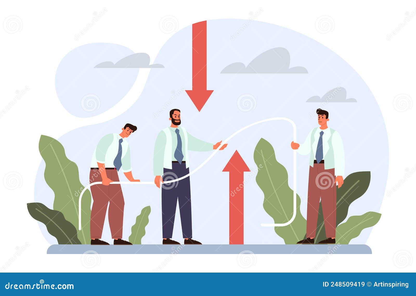Conflict Concept. Business Controversy or Disagreement Stock Vector ...