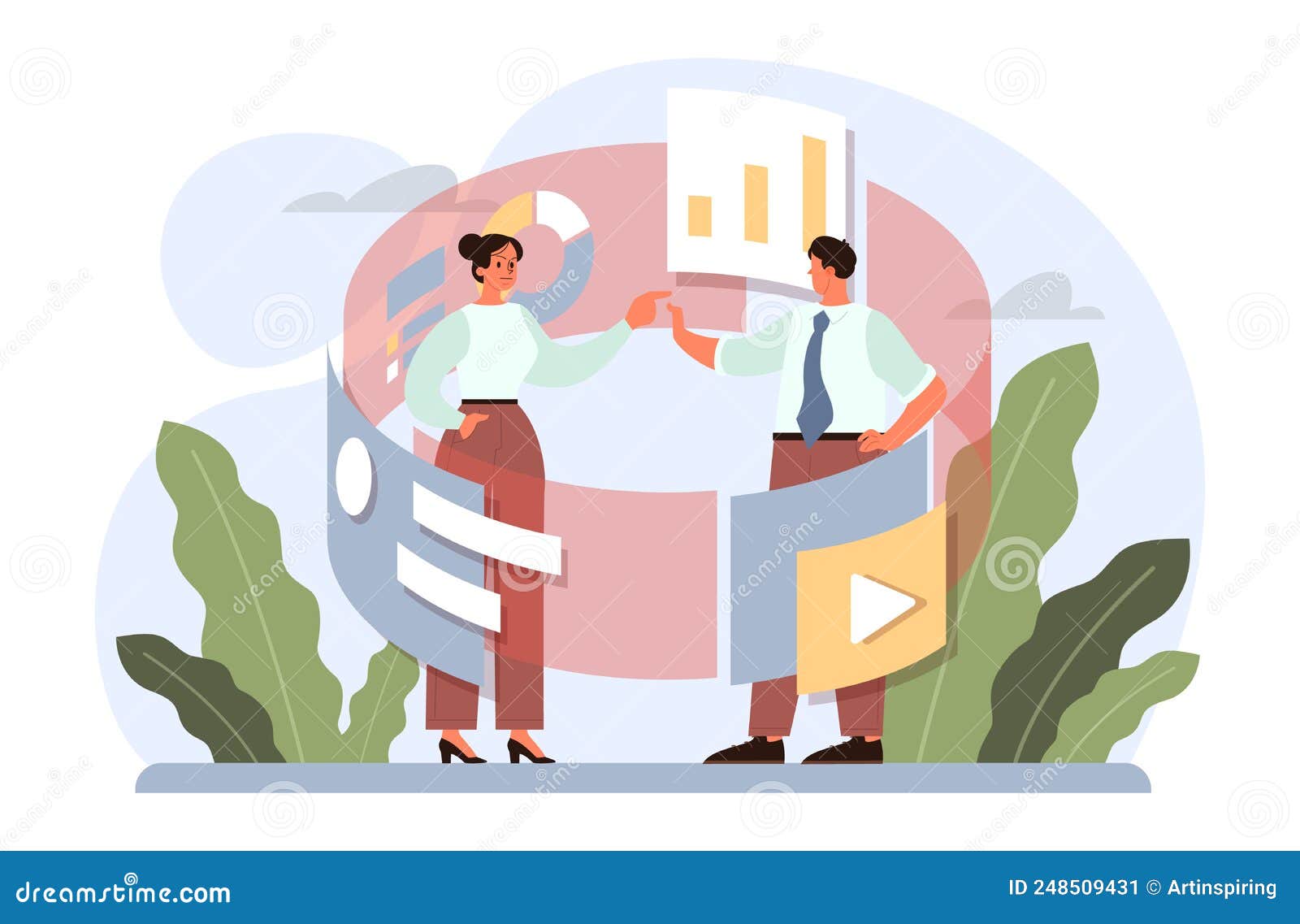 Conflict Concept. Business Controversy or Disagreement Stock Vector ...