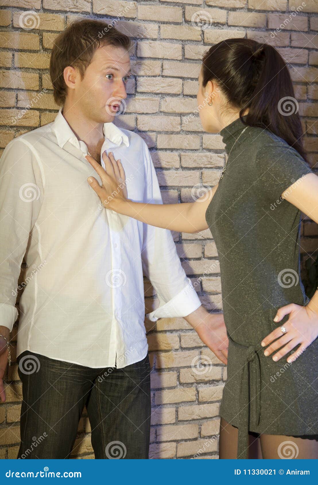 Conflict between couple stock image. Image of females - 11330021
