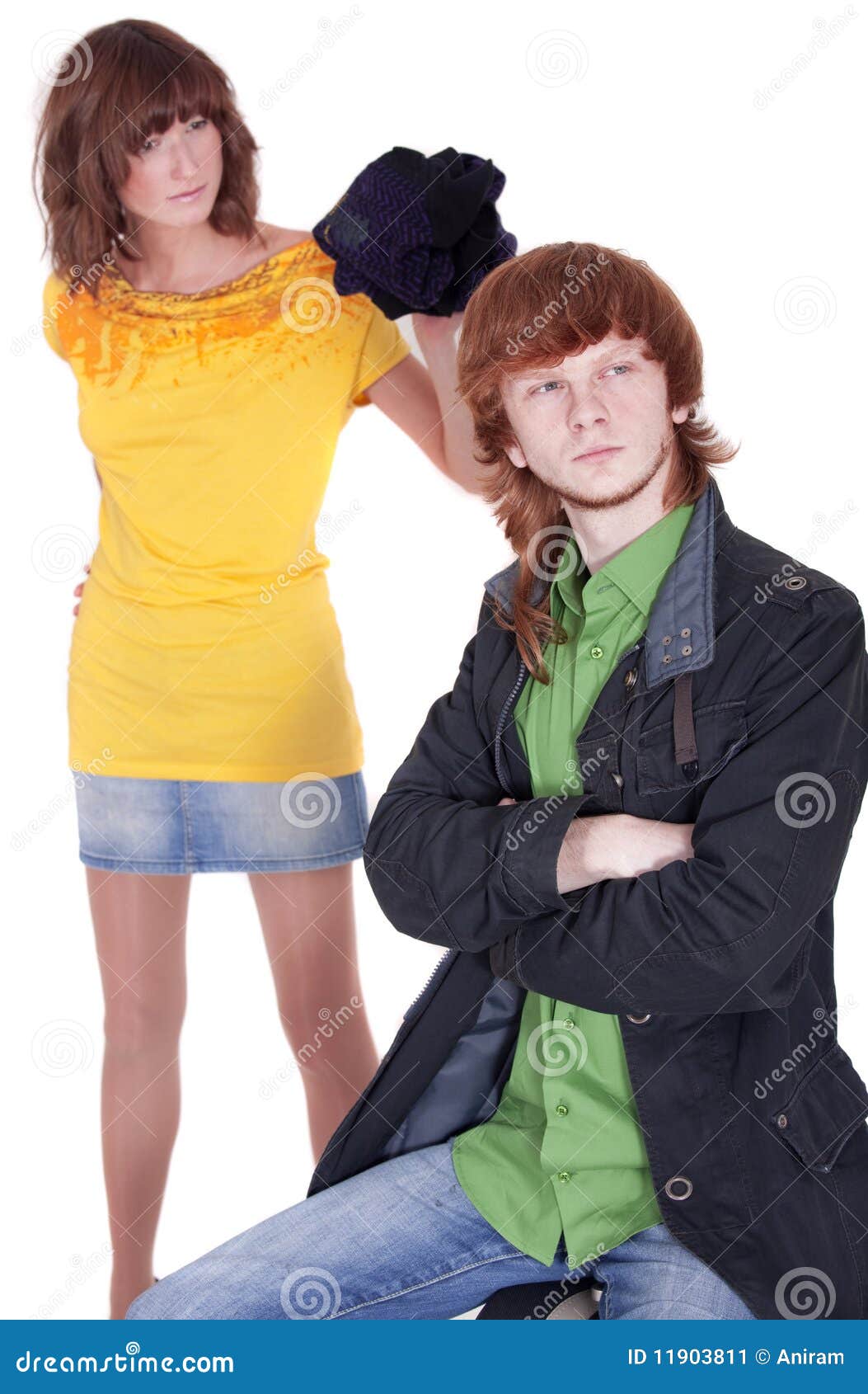 Conflict between couple stock image. Image of relationship - 11903811