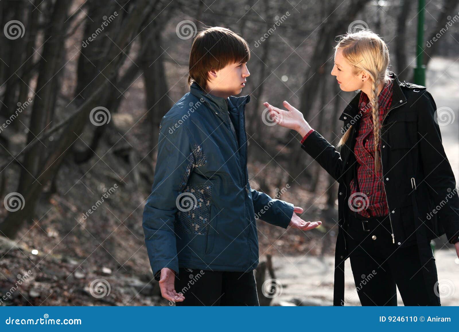 Conflict between couple stock photo. Image of outdoor - 9246110
