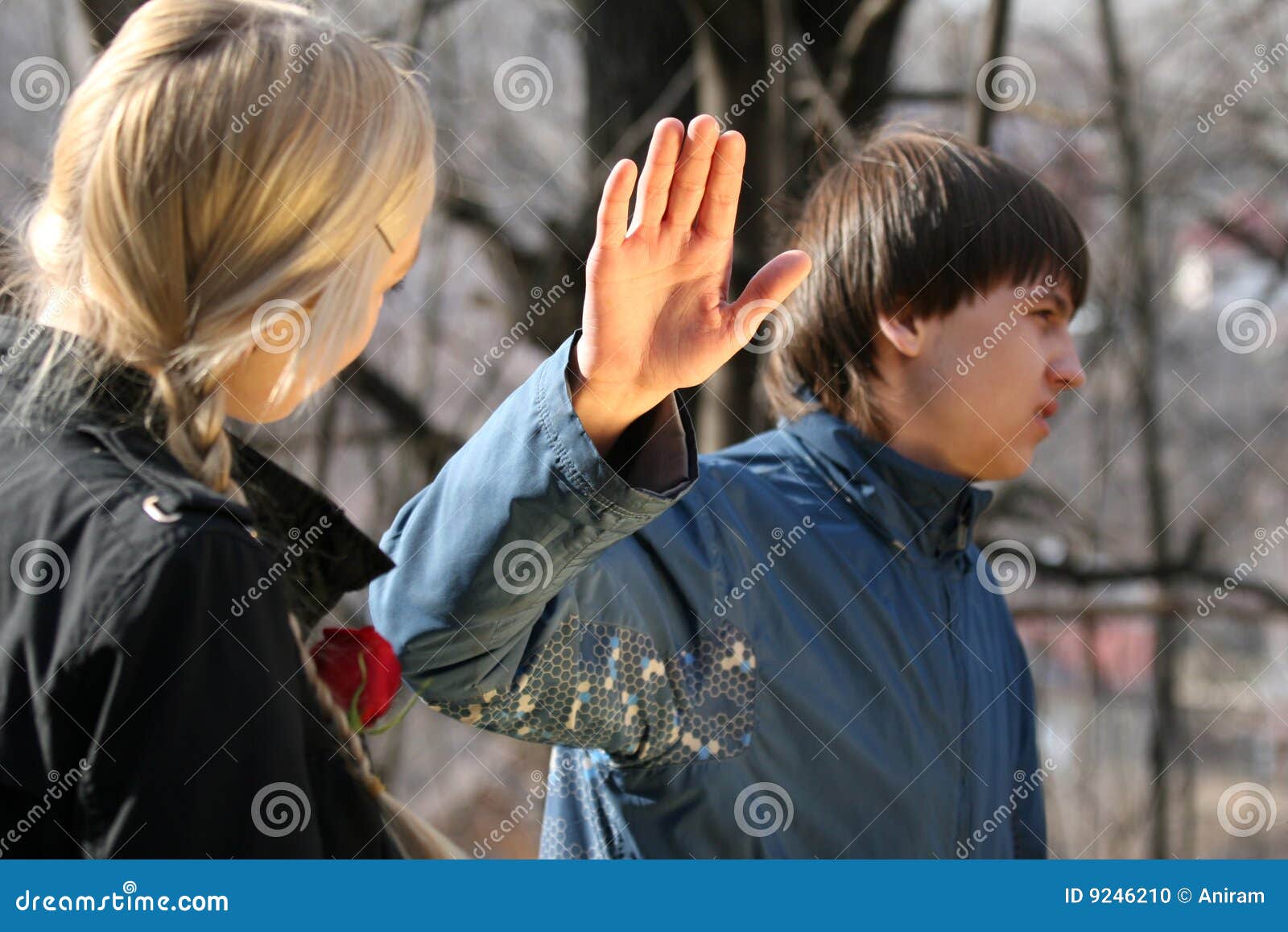 Conflict between couple stock photo. Image of boyfriend - 9246210