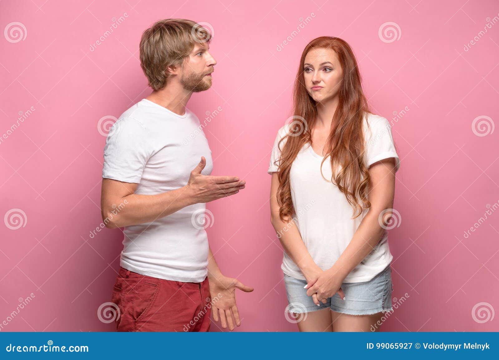 The Conflict Of Couple Stock Image Image Of Couple Loudspeaker 99065927