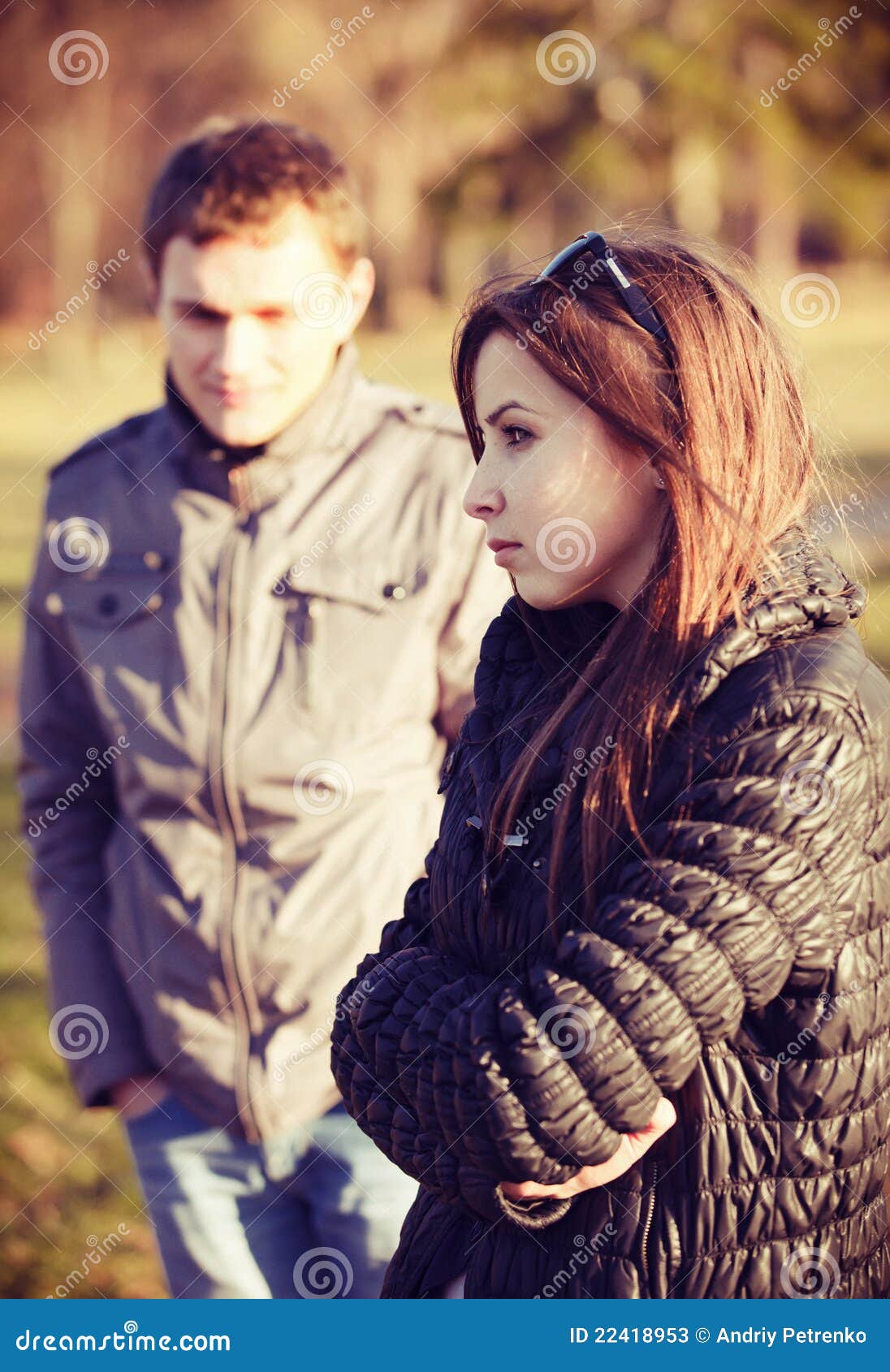Conflict and Emotional Stress in Young Couple Stock Image - Image of ...