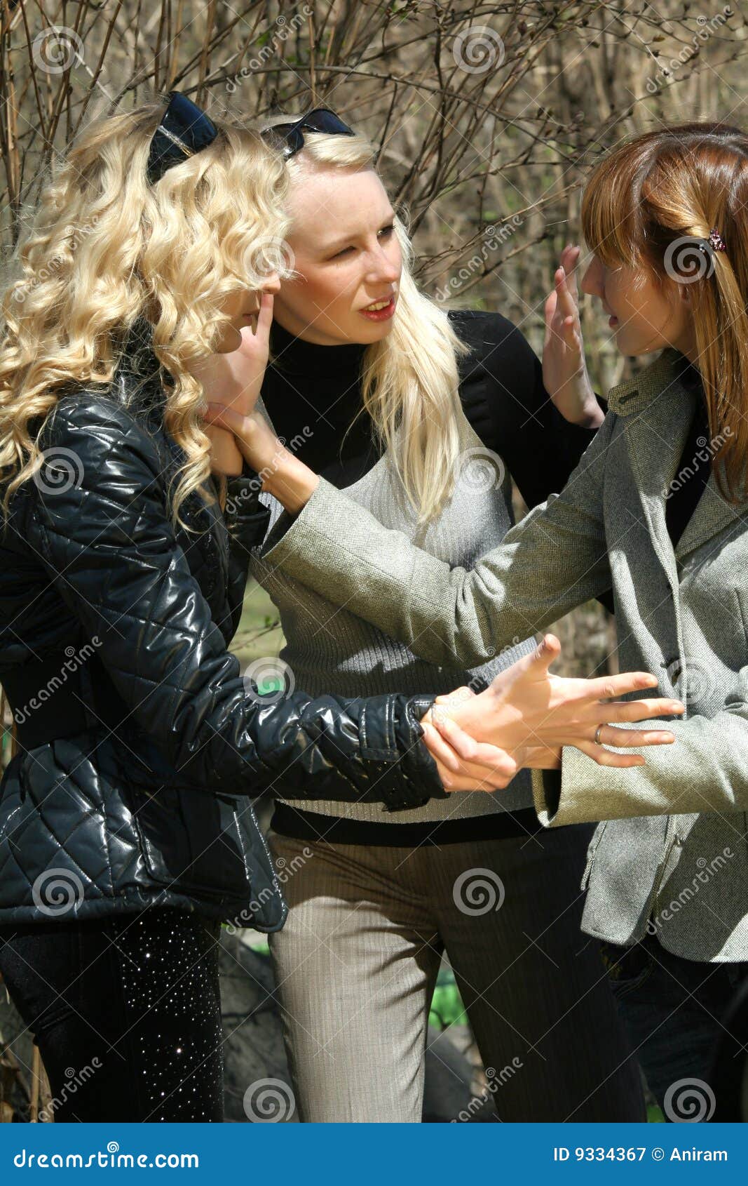 Conflict between girls stock image. Image of depressed - 9334367