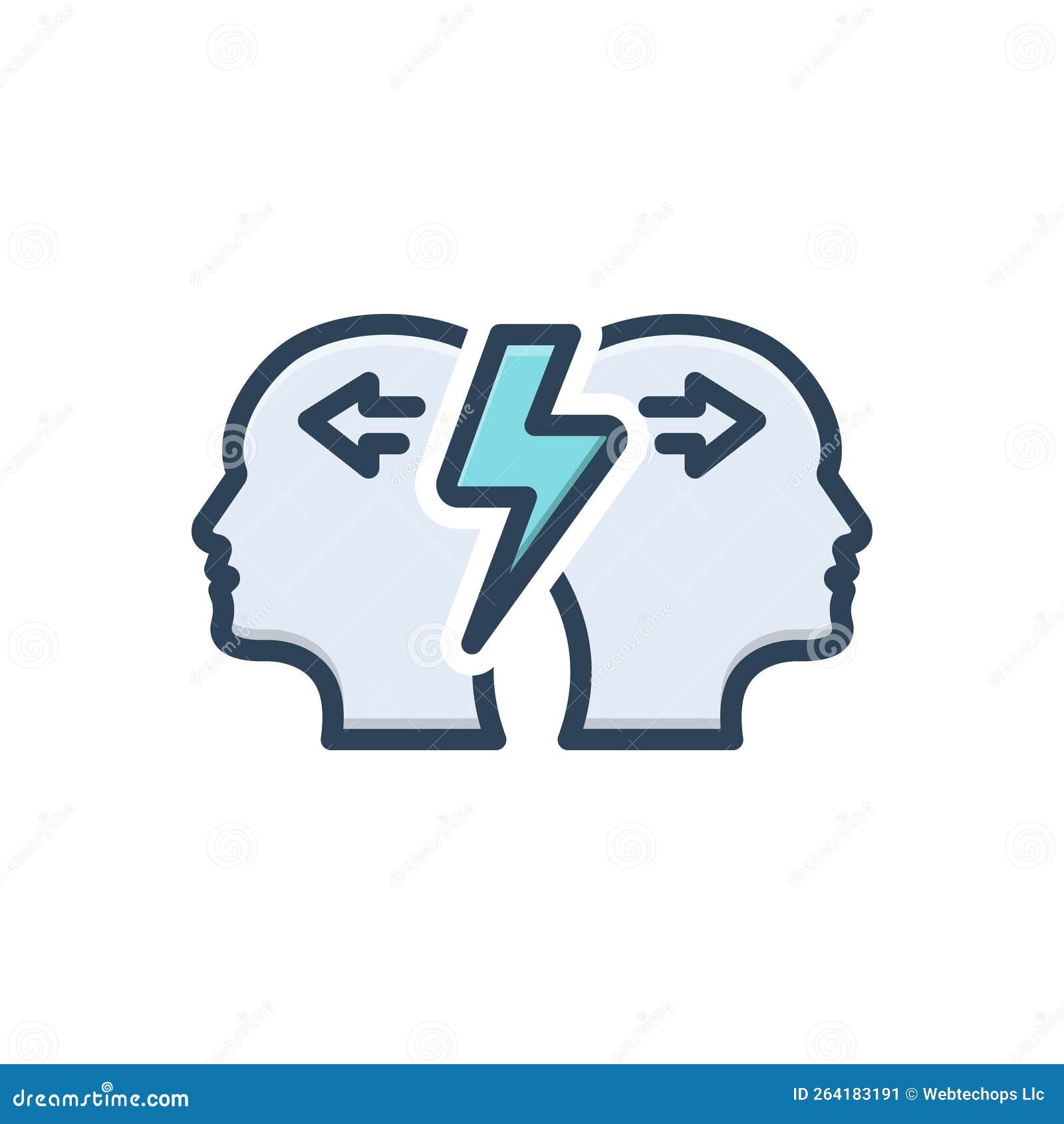 Color Illustration Icon for Conflict, Feud and Dispute Stock Vector ...