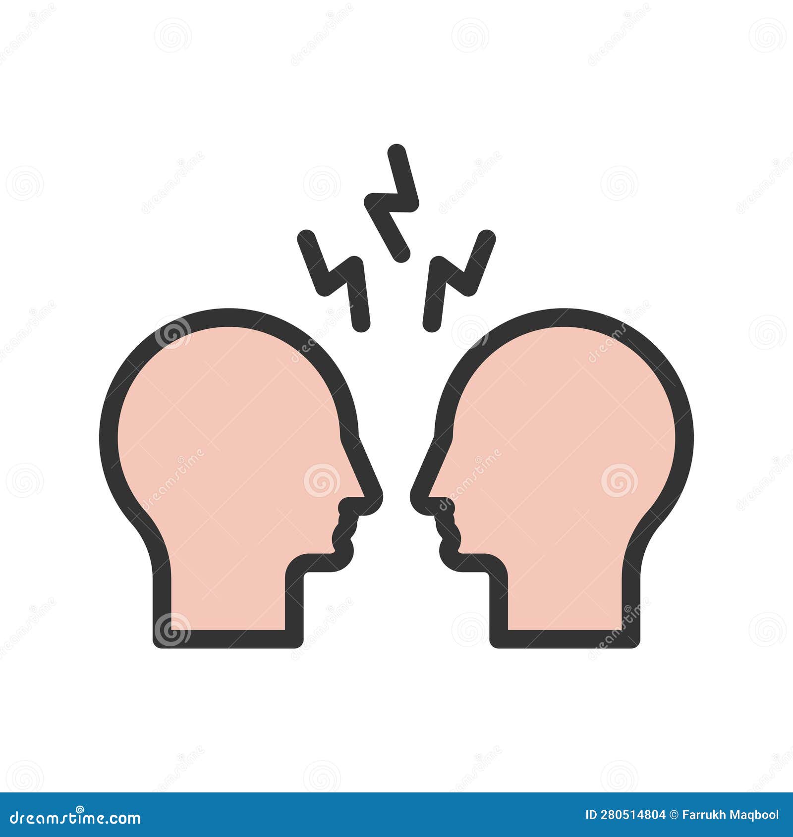 Conflict Icon Vector Image. Stock Vector - Illustration of icon, fists ...