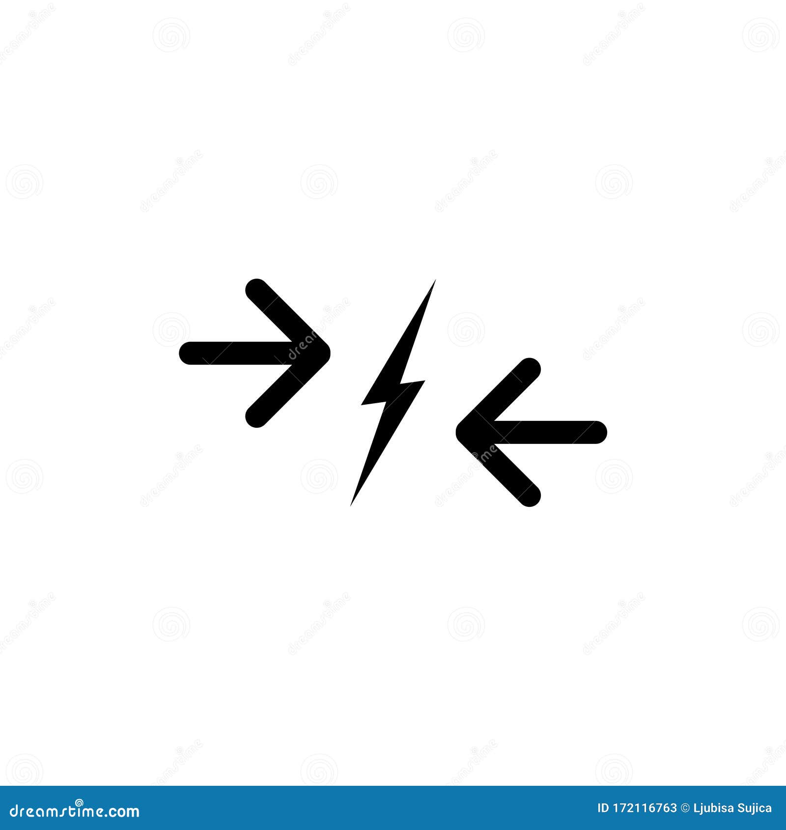 Conflict Interest Arrows Illustration. Relationship Solution. Business ...
