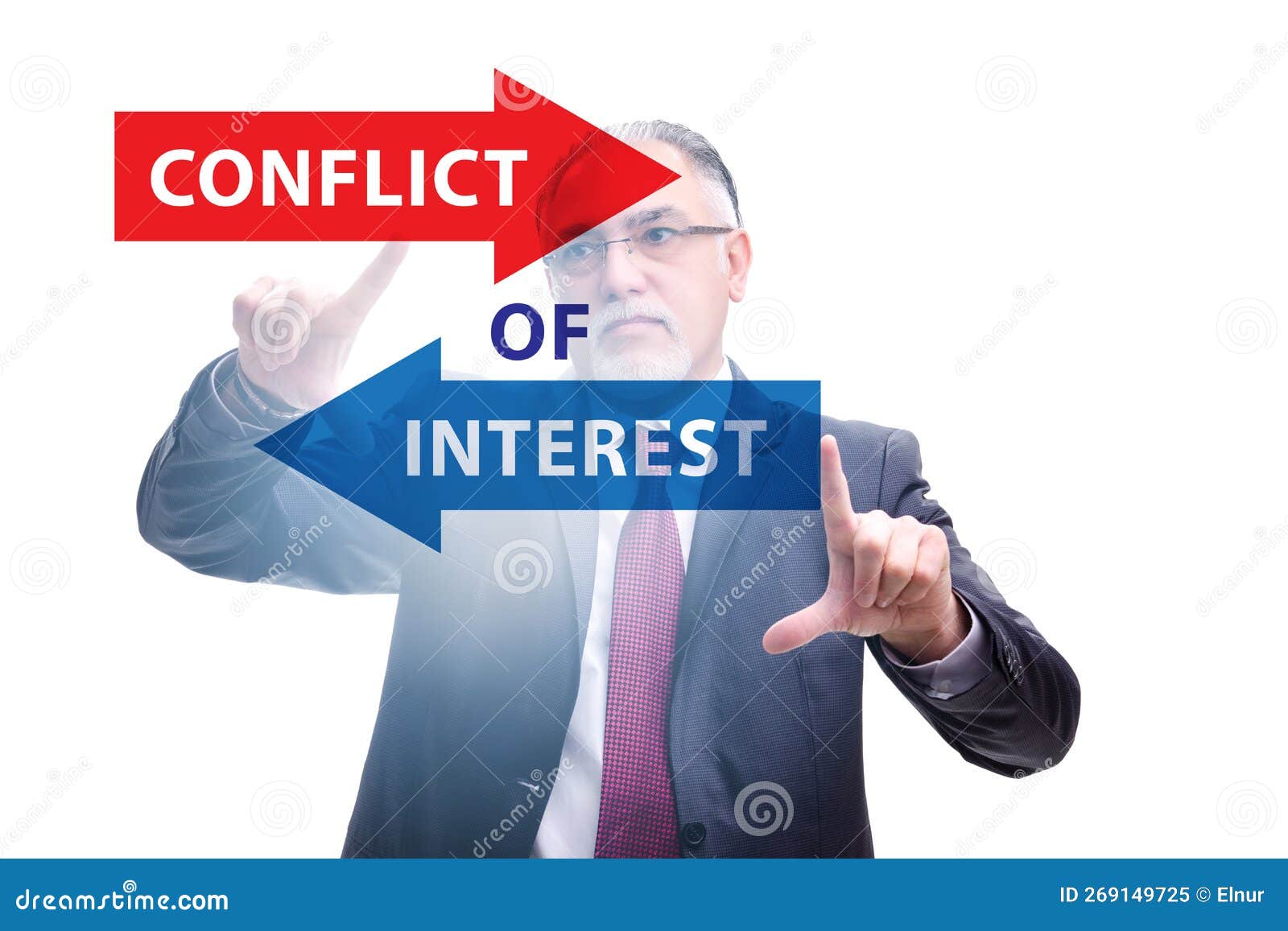 Conflict of Interest Concept in Ethical Business Stock Image - Image of ...