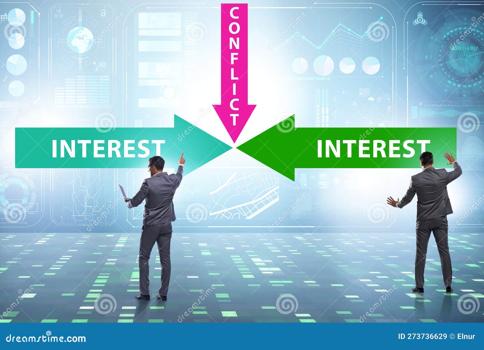 Conflict of Interest Concept in Ethical Business Stock Illustration ...