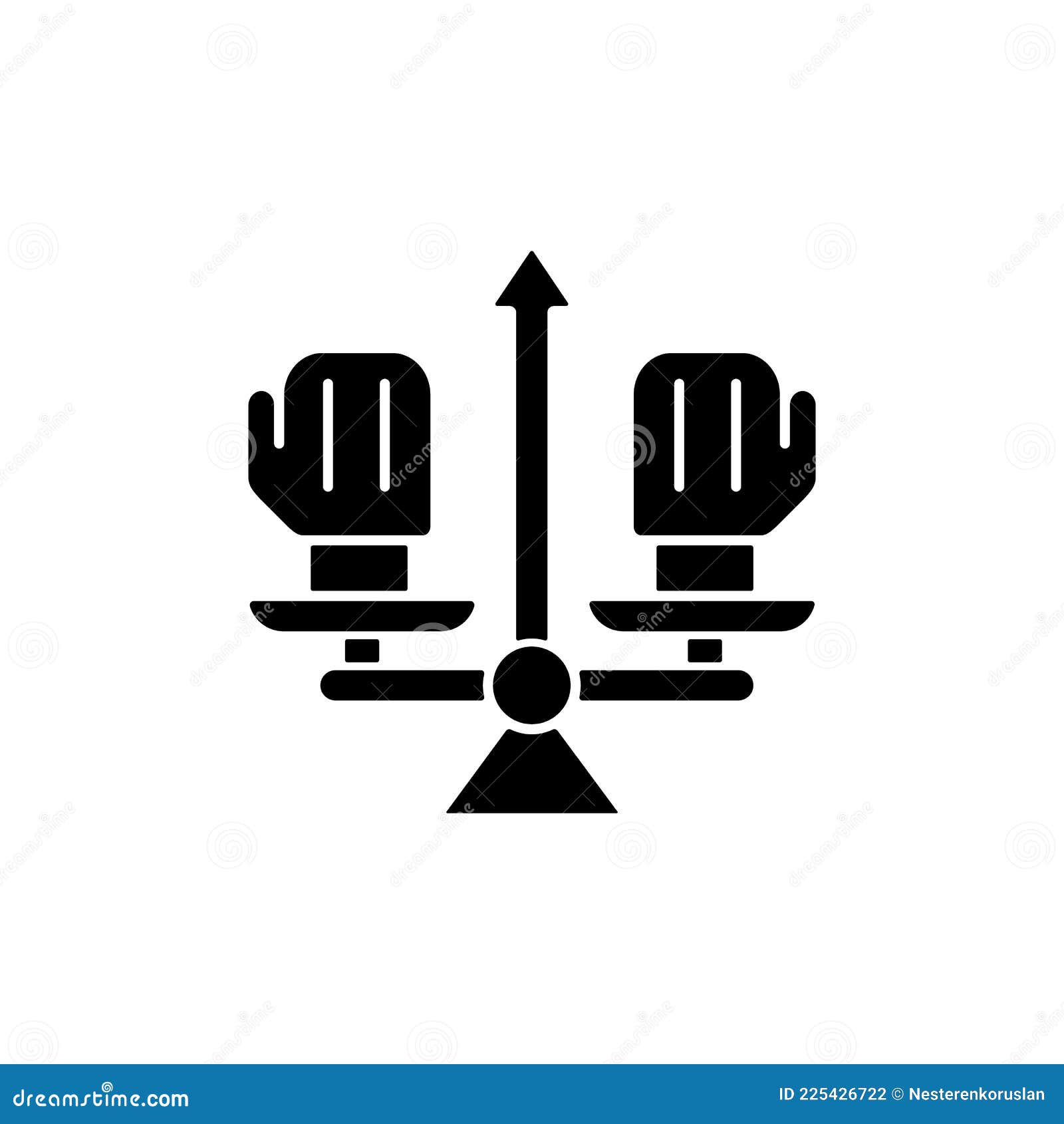 Conflict Management Black Glyph Icon Stock Illustration - Illustration ...