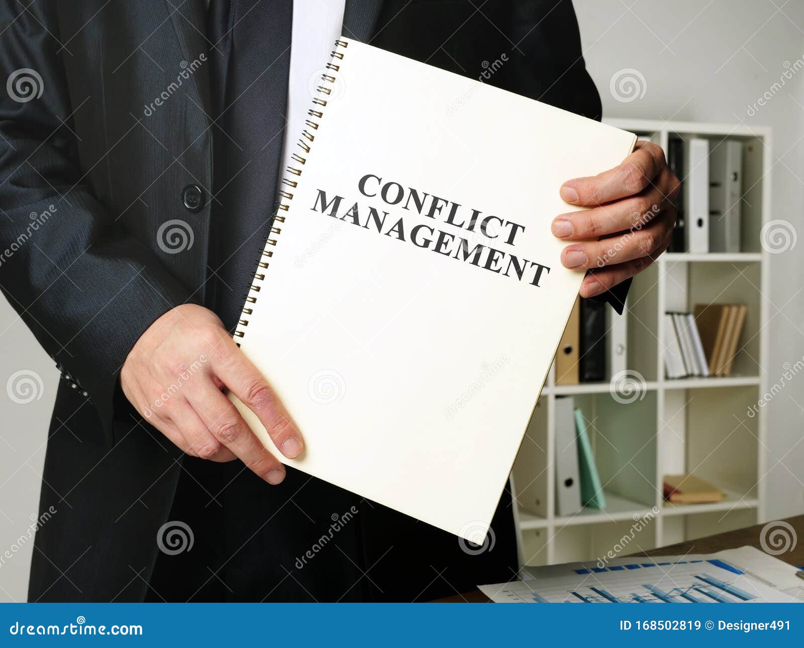 Conflict Management Book in the Hands Stock Image - Image of agreement ...