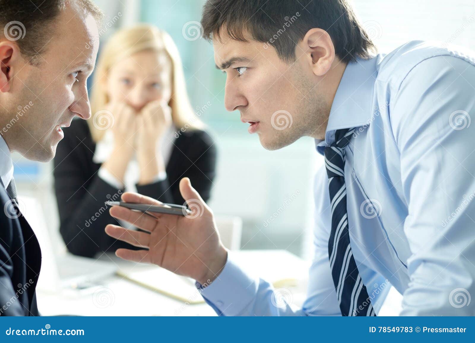 Conflict in office stock image. Image of business, businessman - 78549783