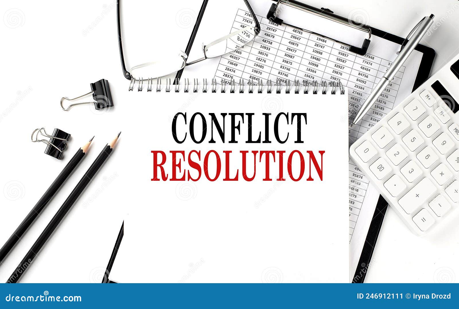 CONFLICT RESOLUTION Word on Notepad with Clipboard , Chart and ...