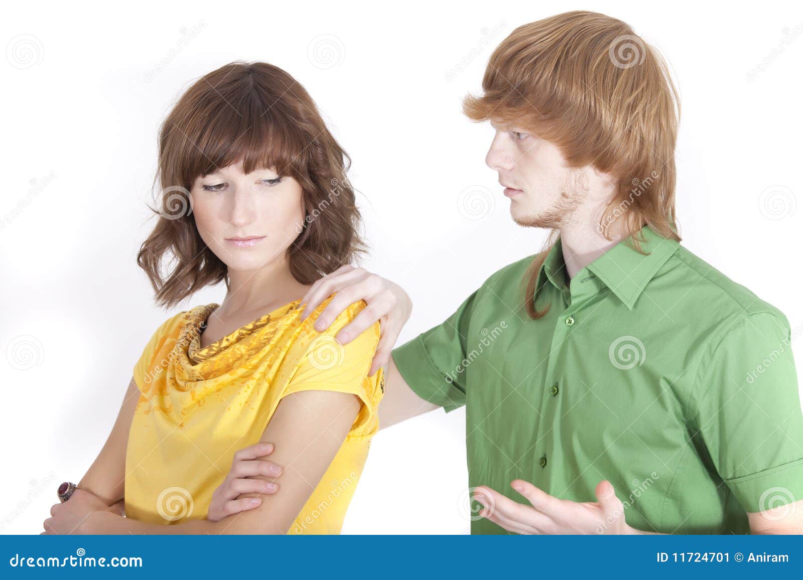 Conflict Situation between Couple Stock Image - Image of distrust ...