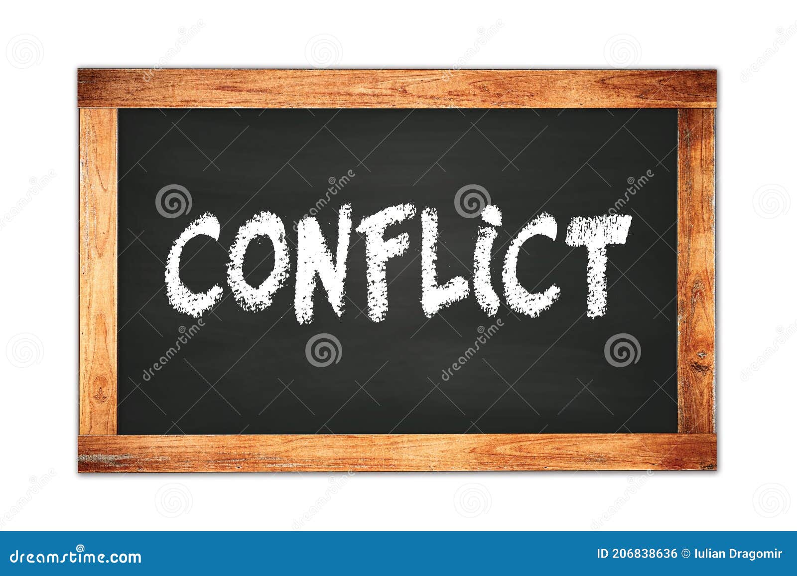 Conflict-Text Label In The Banner Placard. Royalty-Free Stock Photo ...