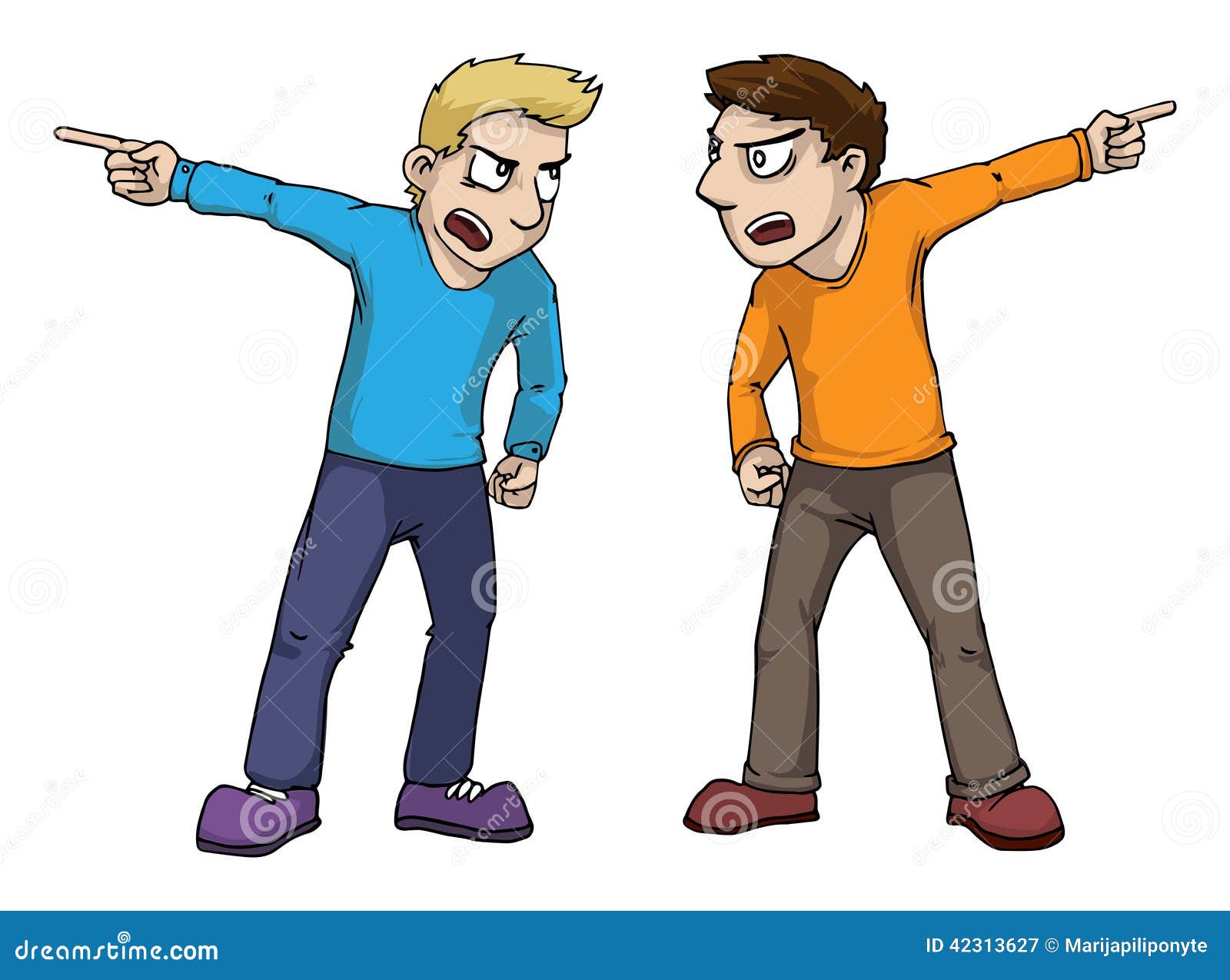 Conflict stock illustration. Illustration of character - 42313627