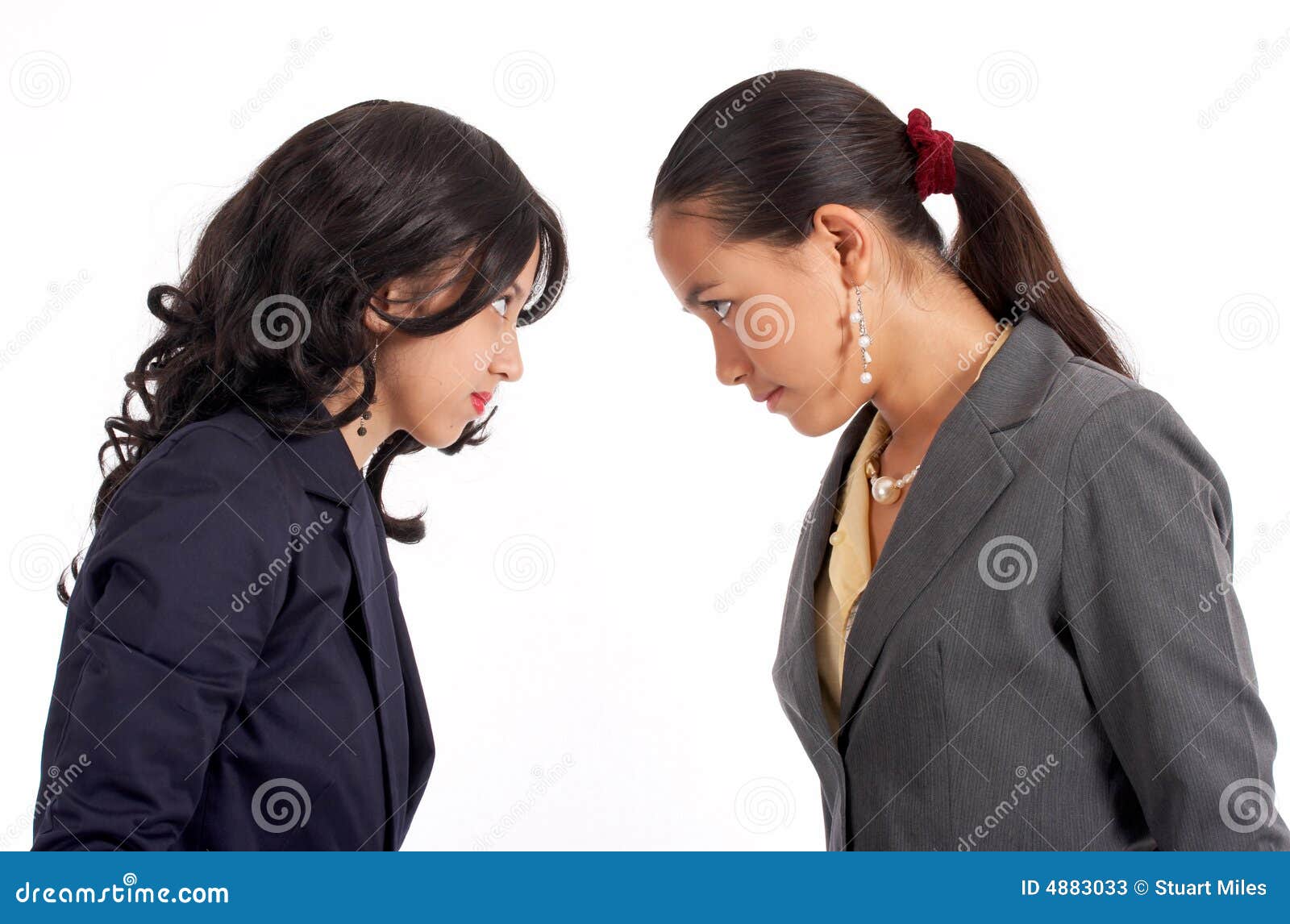 Conflict of Two Secretaries Stock Image - Image of workers, difference ...