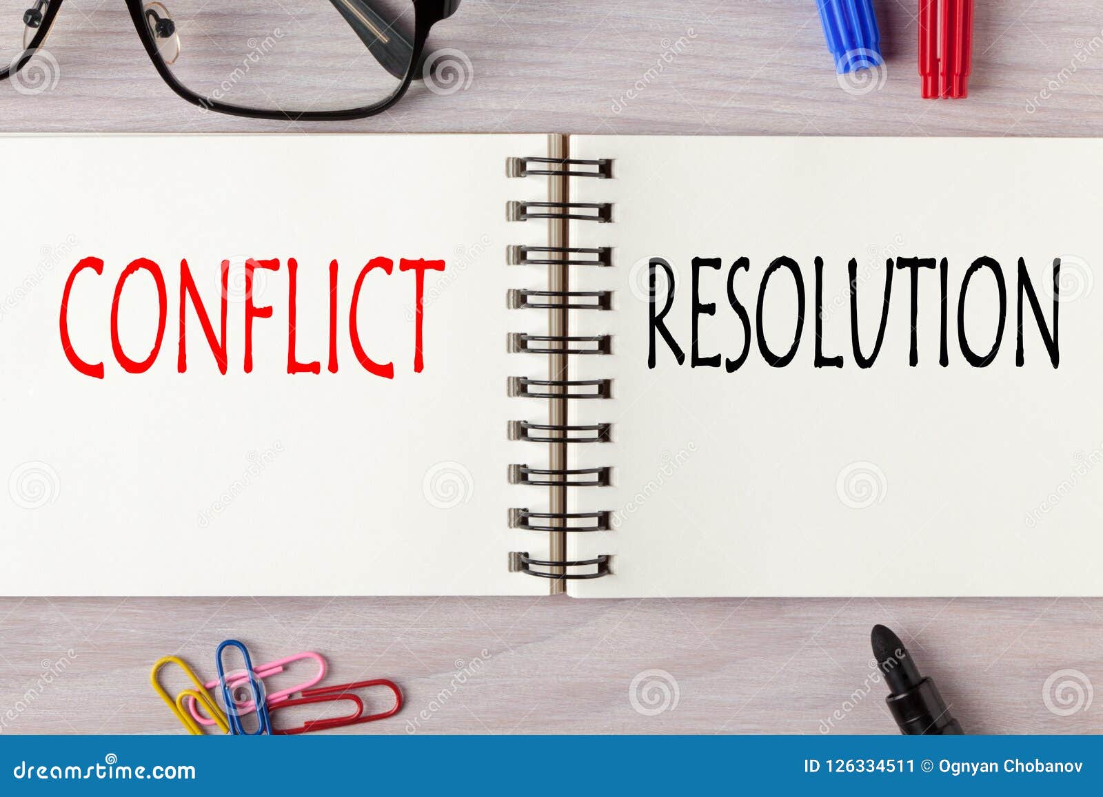 Conflict versus Resolution stock image. Image of controversy - 126334511