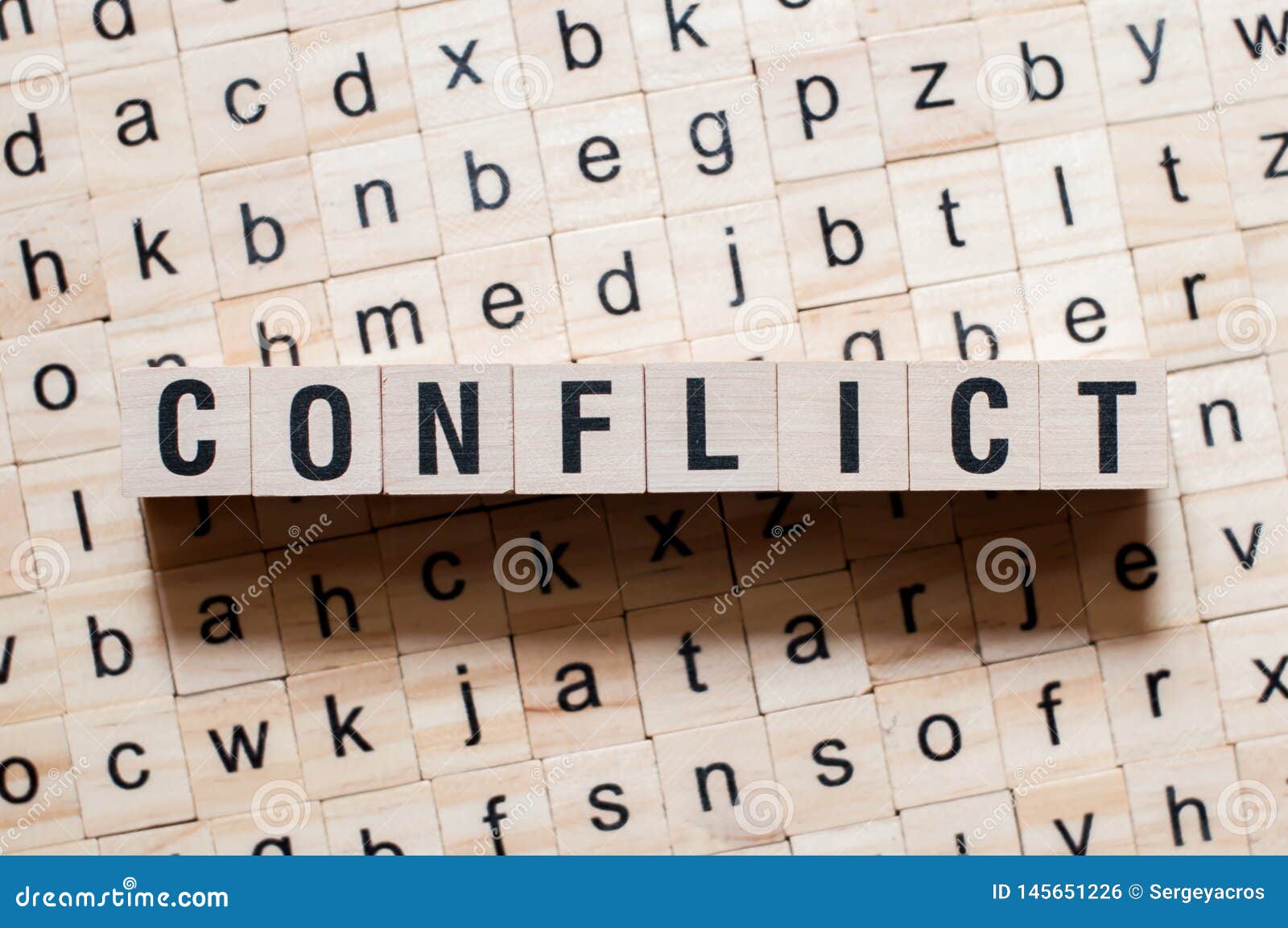 Conflict Word Written On Sign In Hands Of Soldier, Military Annexation ...