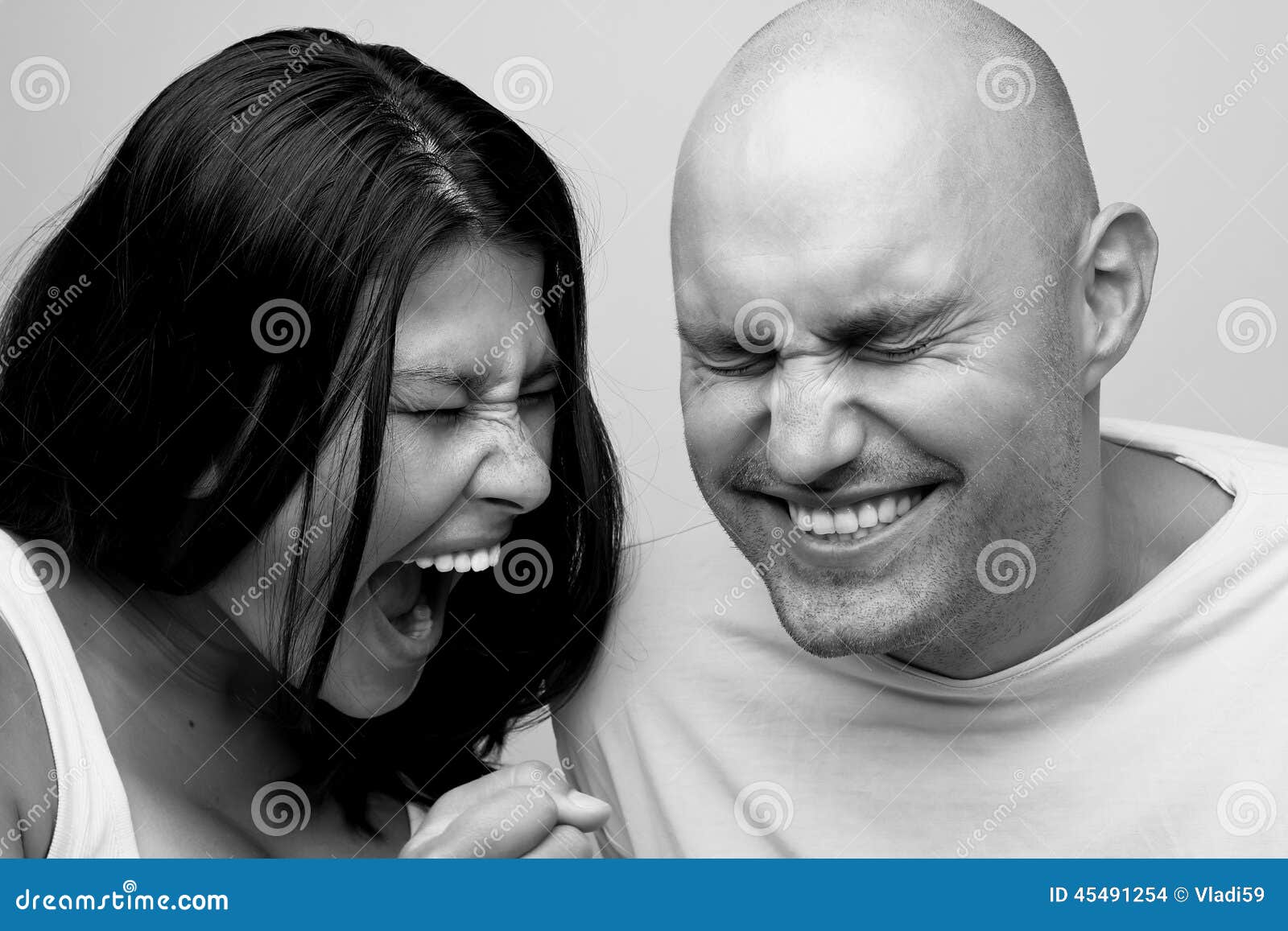 Conflict, young couple. stock photo. Image of impatient - 45491254