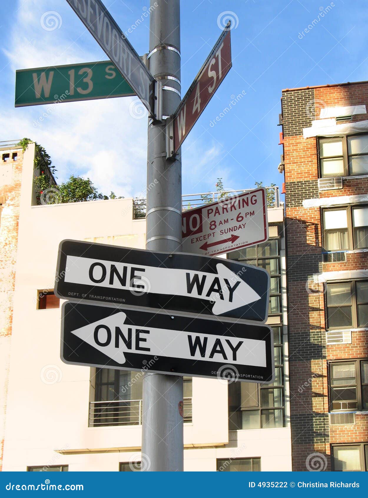 Conflicting signs stock photo. Image of contradictory - 4935222