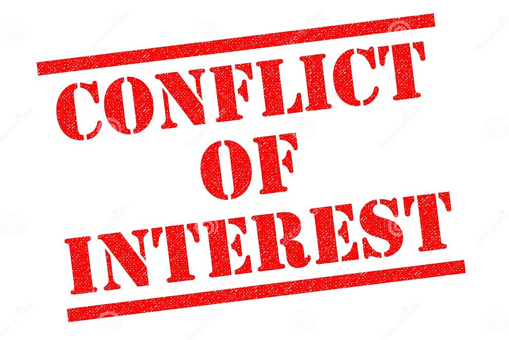 Conflito de interesses ilustração stock. Ilustração de marca - 89586187