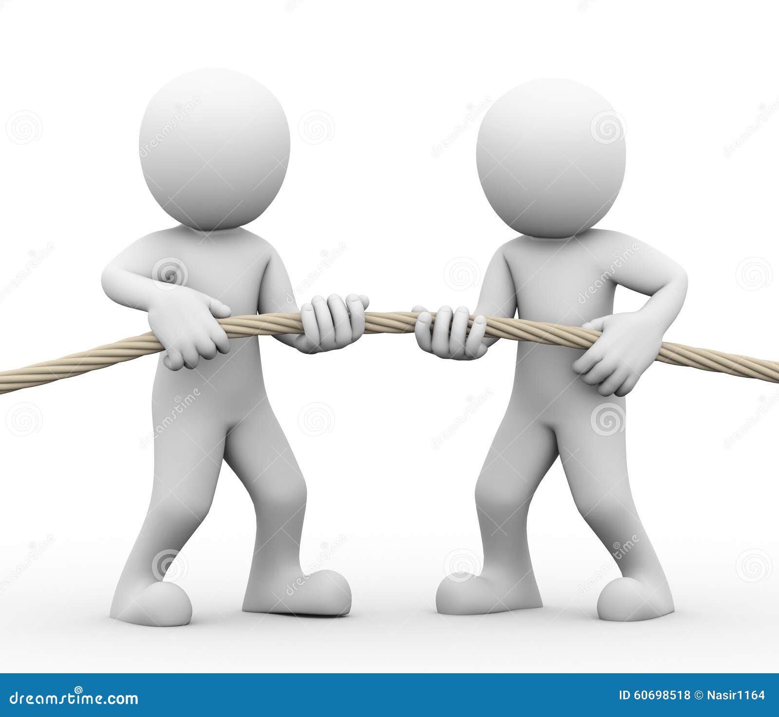 Conflitto 3d fra la gente illustrazione di stock. Illustrazione di ...