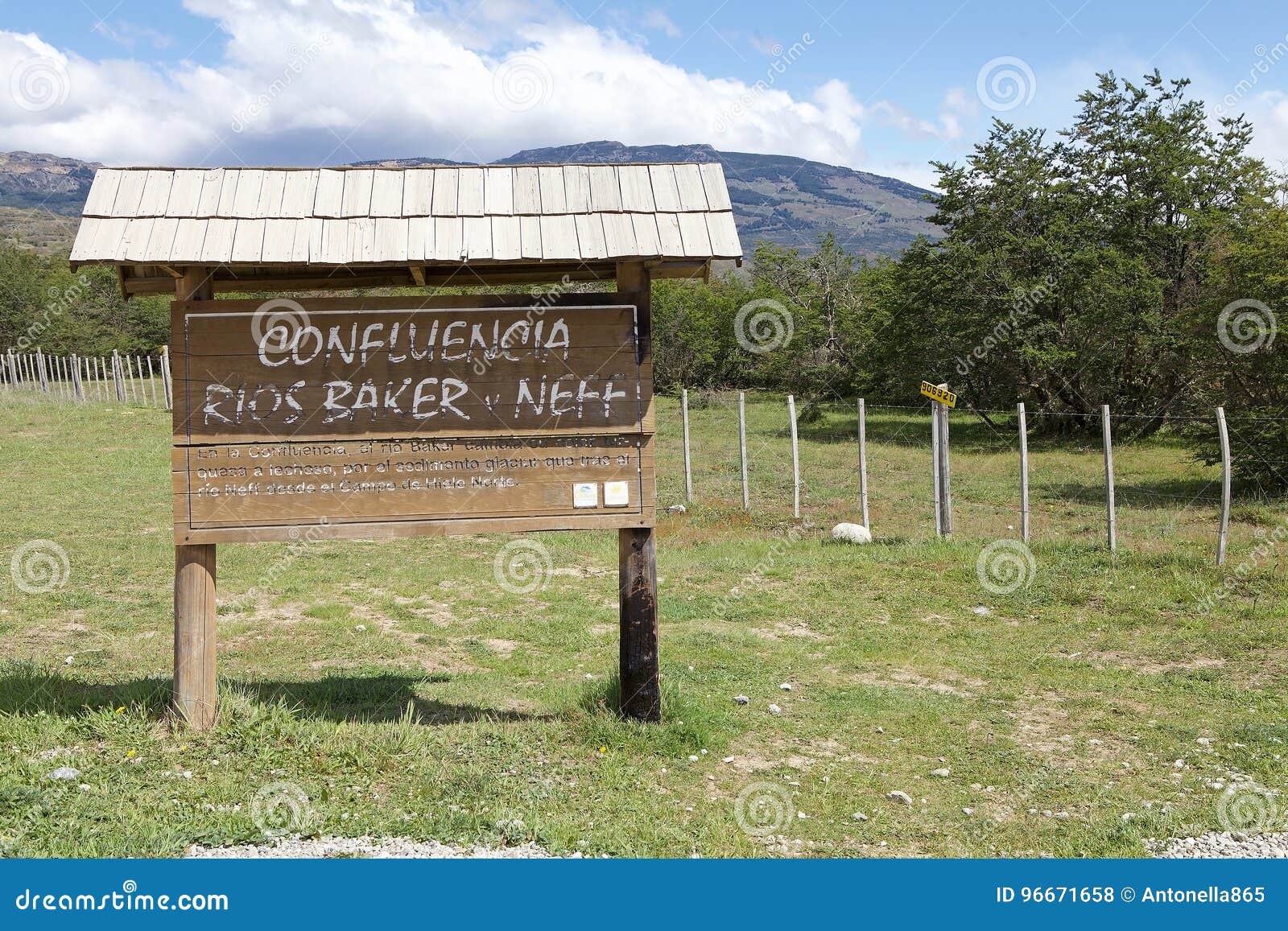 Confluence of Baker River and Nef River, Patagonia, Chile Editorial ...