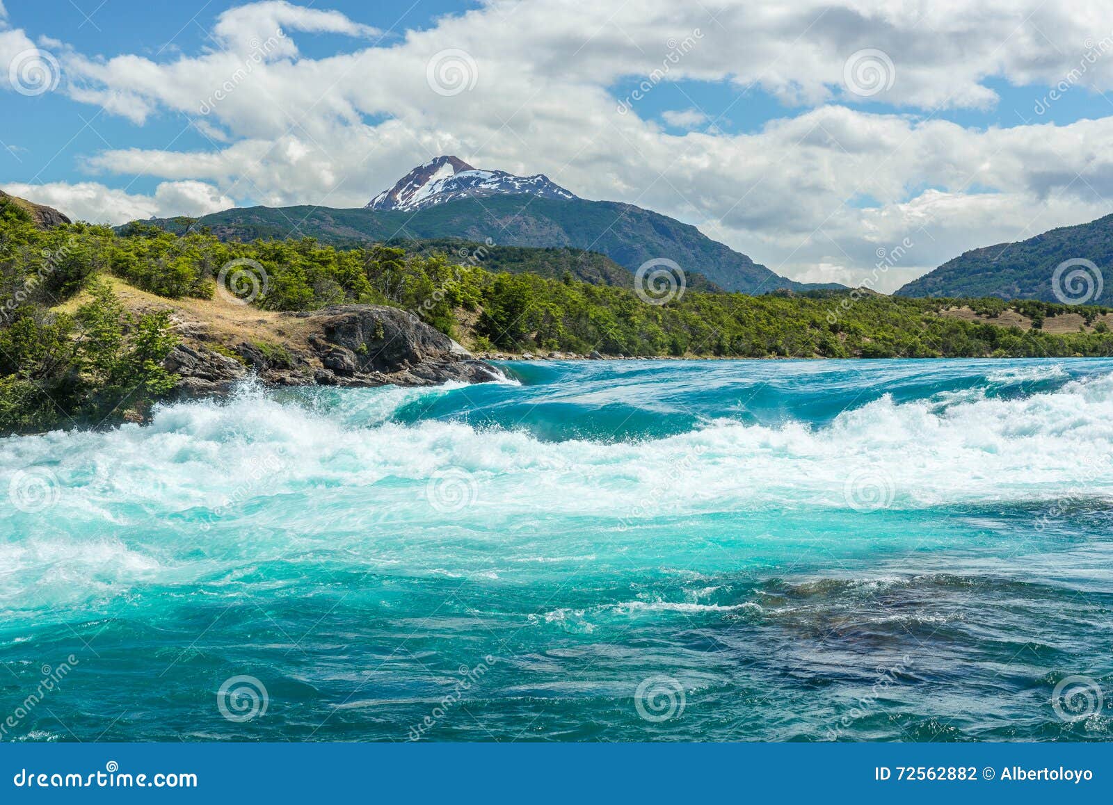 Confluence of Baker River and Neff River, Chile Stock Photo - Image of ...