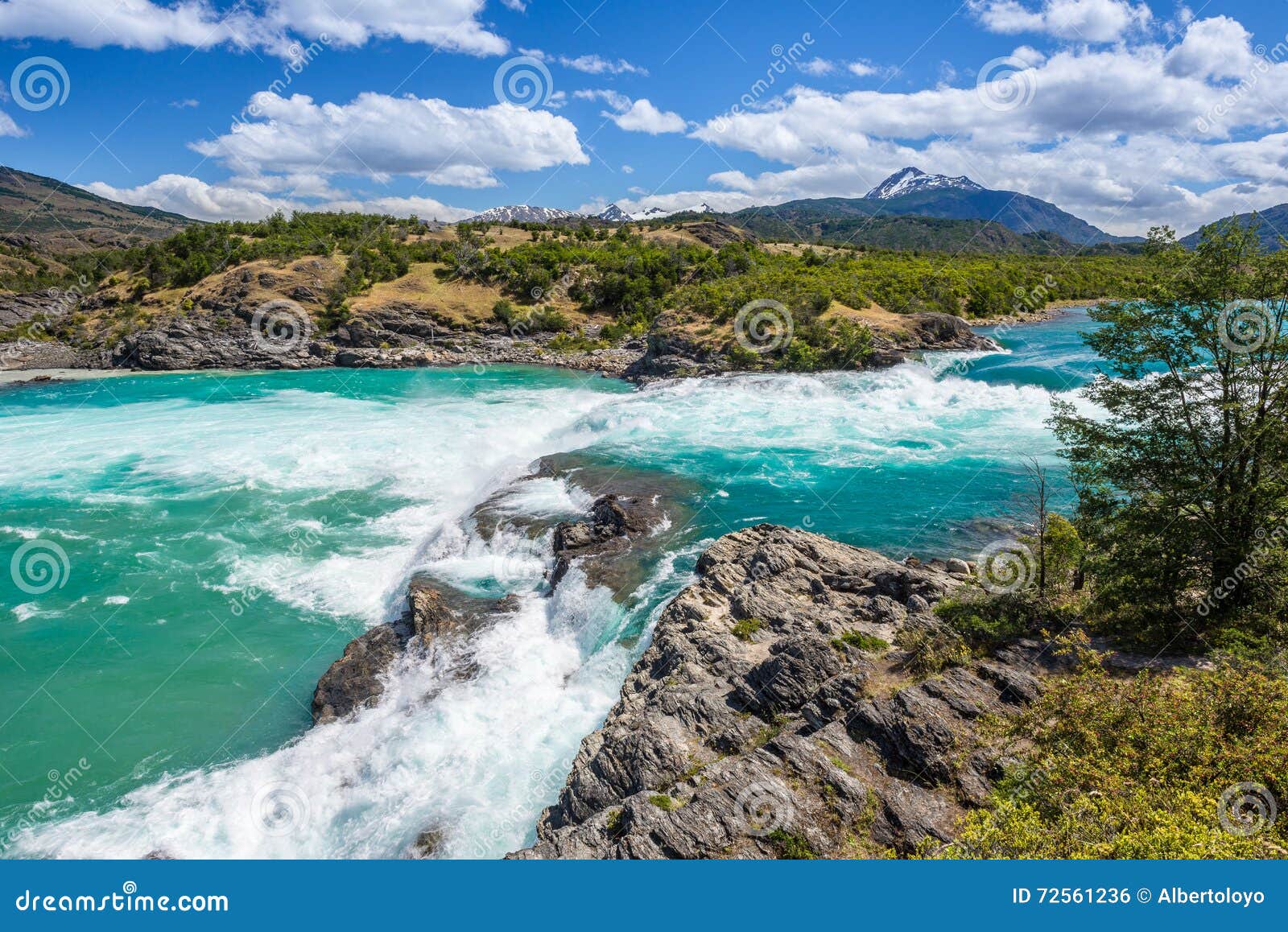Confluence of Baker River and Neff River, Chile Stock Photo - Image of ...