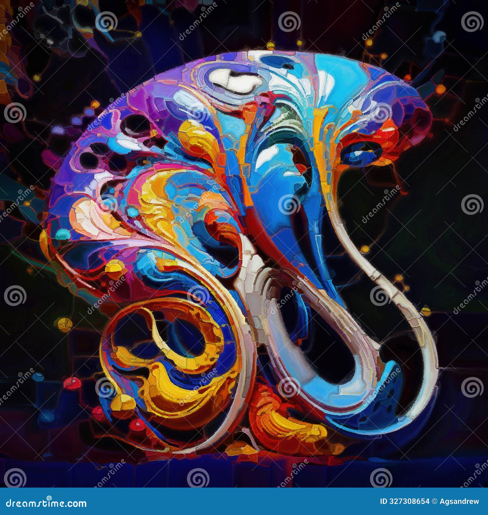 Confluence of Chromatic Assemblage Stock Photo - Image of shapes ...