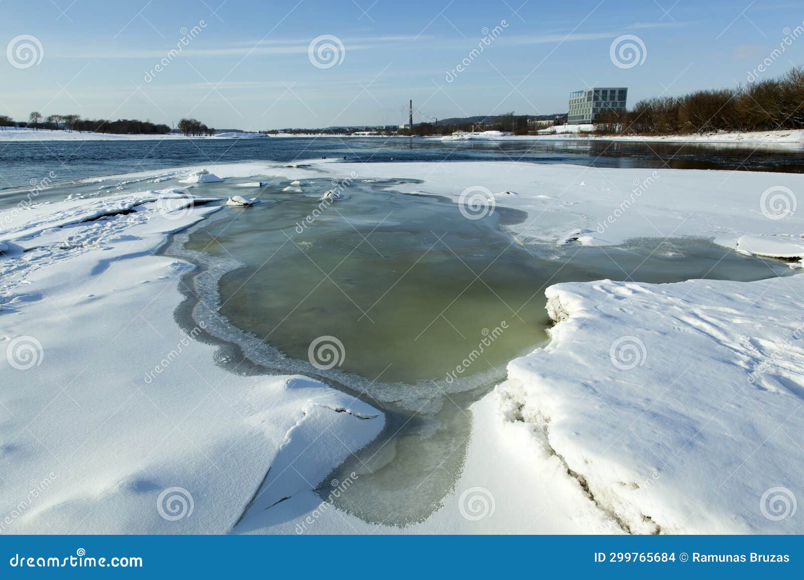 The Confluence of Neman and Neris Rivers in Kaunas Stock Photo - Image ...